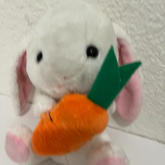 Hug Fun | Toys | Hugfun White Bunny Rabbit Plush Holding Carrot Stuffed ...